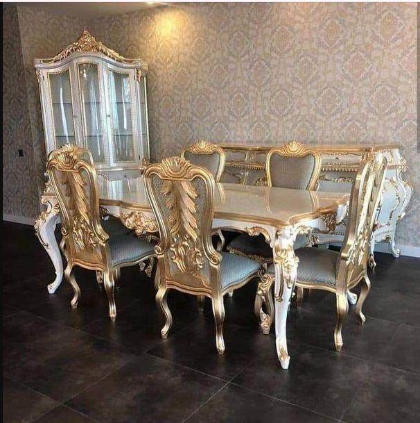 Meja Makan Mewah Cleopatra - Furniture Jepara Mewah Berkualitas