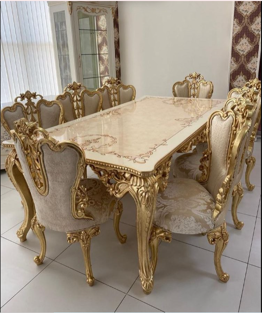 Meja Makan Mewah Sevina - Furniture Jepara Mewah Berkualitas
