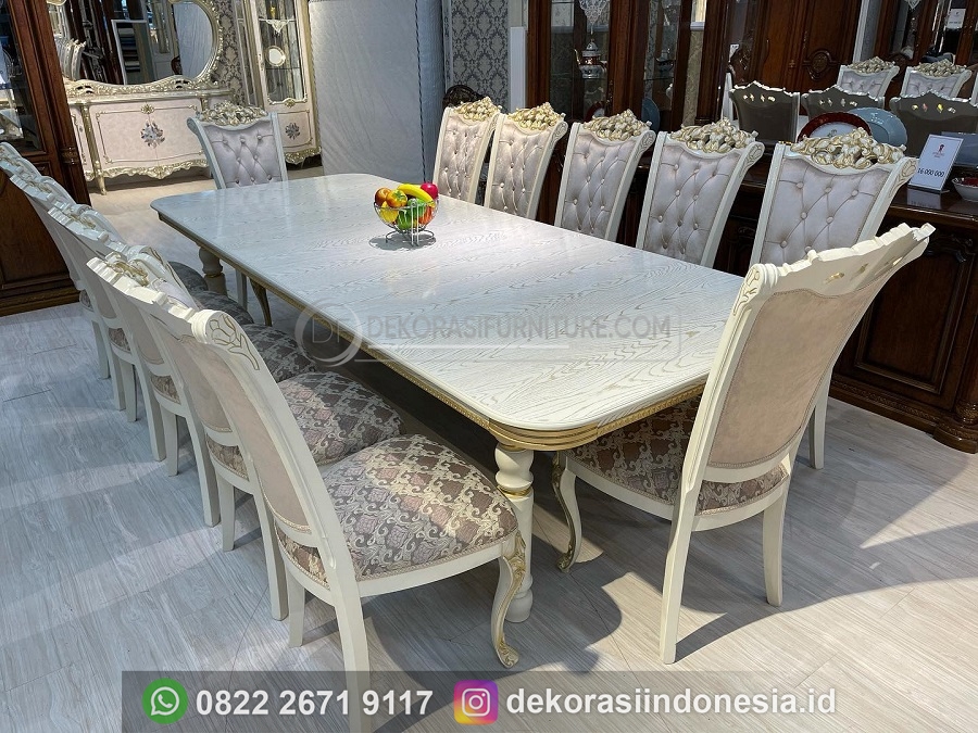 Meja Makan Mewah Jepara Astounding - Furniture Jepara Mewah Berkualitas